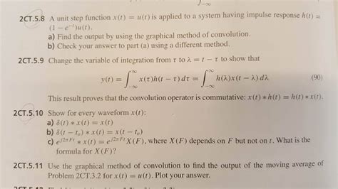 Solved A Unit Step Function X T U T Is Applied To A Chegg
