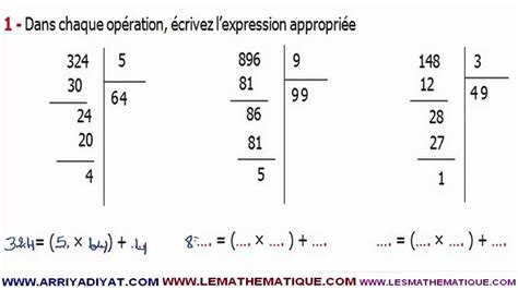 Maths 6ème Division Et Divisibilité Exercice 8 Youtube