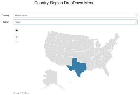 How To Use Amcharts With Country Region Dropdown Menu Geodatasource Articles And Tutorials
