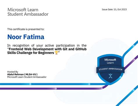 Noor Fatima On Linkedin Webdevelopment Git Github Microsoftlearn