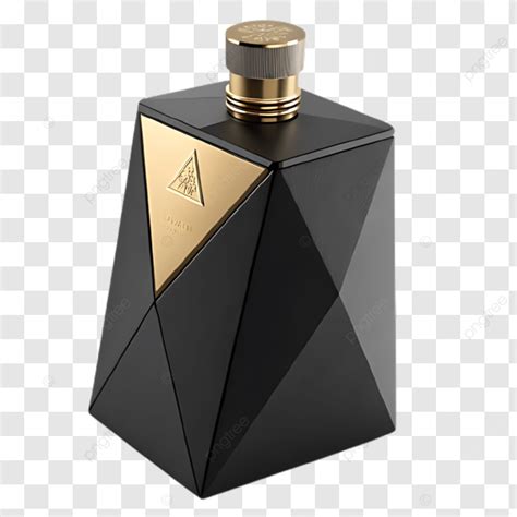 A Custom Designed Bottle With Unique Angular Shape Perfume Bottle
