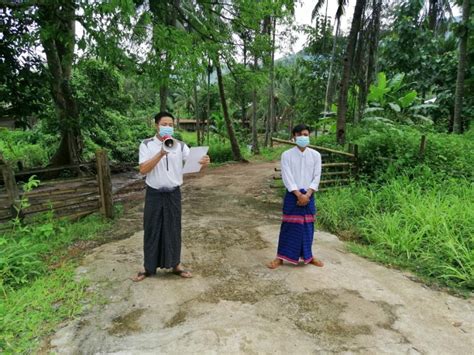 စုကလိမြို့တွင် ကိုဗစ် ၁၉ ရောဂါပြန့်ပွားမှုမရှိစေရေး စကောကရင်၊ မြန်မာ နှစ်ဘာသာဖြင့် အသိပညာပေးန
