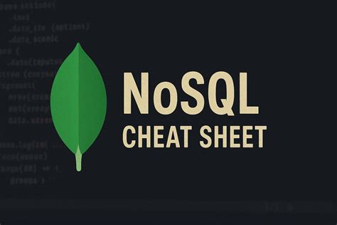 nosql cheat sheet techxedo