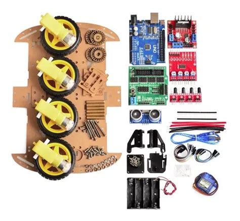 kit robot 4wd basado en arduino uno con ultrasonico hc sr04 en venta en capital federal capital