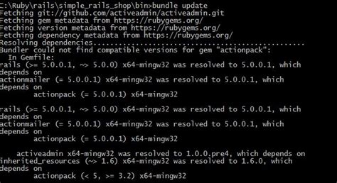 Ruby Why Not Installable Active Admin In Ruby 22 On Rails 50