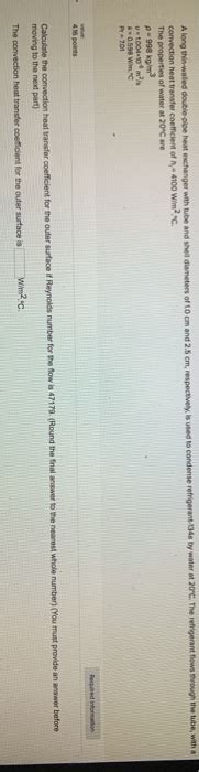 Solved Question 2 10 Points Save Anover In A Parallel Flow Chegg