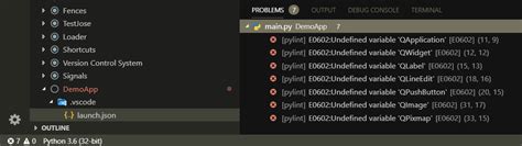Pylint Undefined Property Error With Pyqt5 · Issue 2817 · Microsoftvscode Python · Github