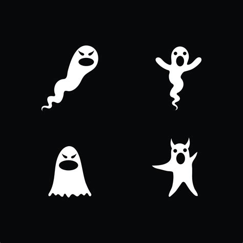 Ghost Icons Vector Illustration 20871466 Vector Art At Vecteezy