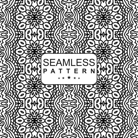 Premium Vector Black White Seamless Pattern Background Vector