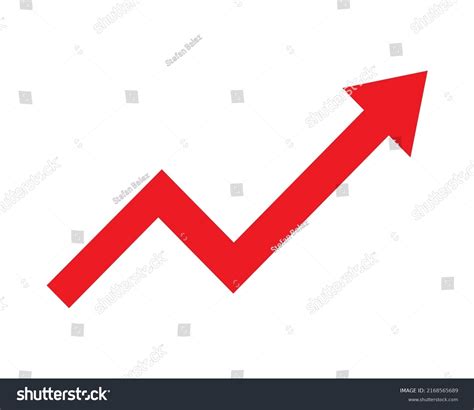4727 Stock Market Up Arrow Background Red Stock Vectors And Vector Art