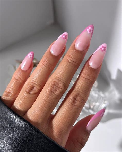 23 Coolest Pink Nail Ideas With Flowers 2024 Drexplains