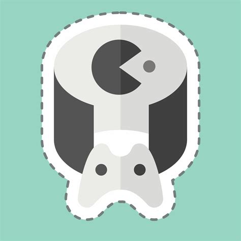 Sticker Line Cut Vr Game Related To 3d Visualization Symbol Simple Design Editable Simple