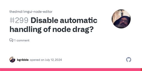 disable automatic handling of node drag · issue 299 · thedmd imgui node editor · github