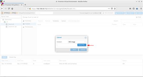 Cara Upload File ISO Di Proxmox