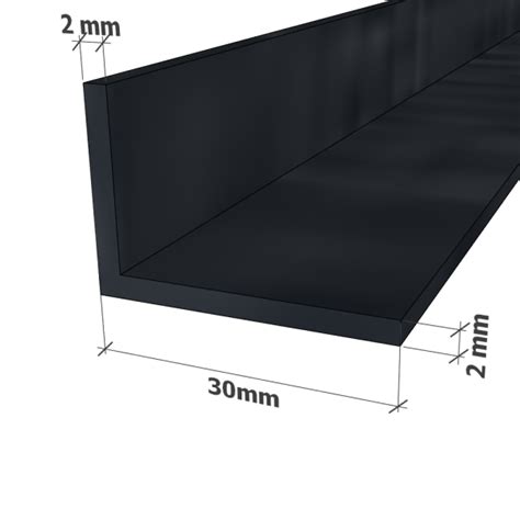 2mm X 30mm X 15mm X 3m Aluminium Flat Bar Angle Industrial Glass Partitions