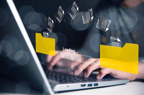 Premium Photo Document For Send File Between Folder On Internet