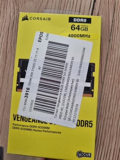 Corsair Vengeance 64gb Ddr5 So Dimm
