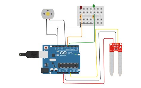 Circuit Design Smart Irrigation System Tinkercad