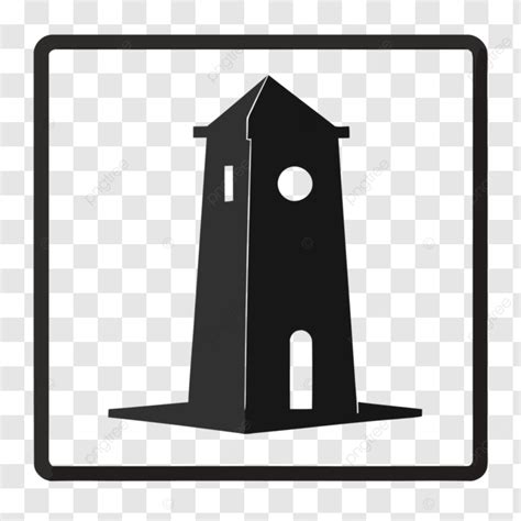 흰색 바탕에 흑백 등대 아이콘 벡터 흰색 배경에 타워의 단순한 검은 아이콘 그림자 없음 작은 프레임 중앙 Png 일러스트 및 벡터 에 대한 무료 다운로드 Pngtree