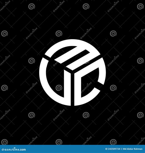 Mvc Letter Logo Design On Black Background Mvc Creative Initials