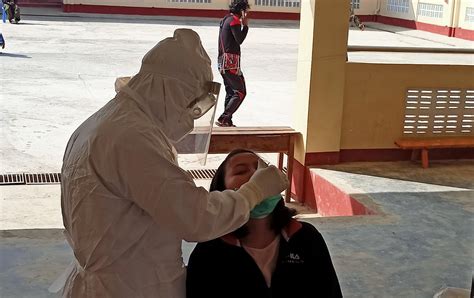 တီးတိန်မြို့၌ Facility Quarantine ဝင်ရောက်သူ ၂၀ ဦး ကိုဗစ် ၁၉ ရောဂါ ပိုးရှိမရှိစစ်ဆေးရာ ရောဂ