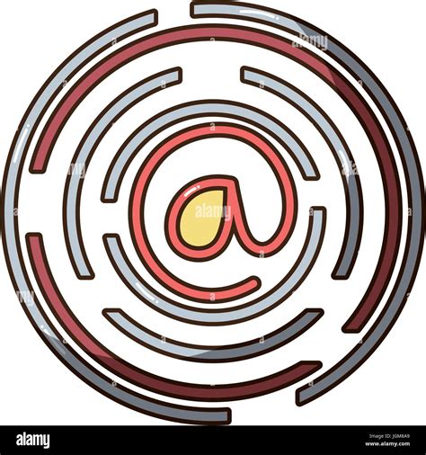 At Symbol Of Web Addres To Internet Connection Stock Vector Image And Art Alamy