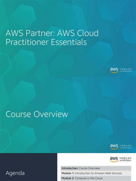 Aws Cloud Practitioner Course Overview Pdf Cloud Computing Amazon