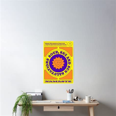 Soup Sex And Sun Salutations Poster For Sale By Elpisxo Redbubble