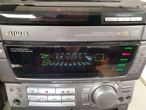 Aiwa Model Cx Na Compact Disc Stereo System With Remote Features Three Disc Cd Player Two