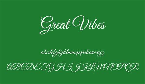 Great Vibes Free Font