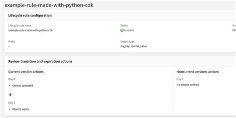 Create S3 Lifecycle Rules With Tag Filters Using Python Aws Cdk Dev