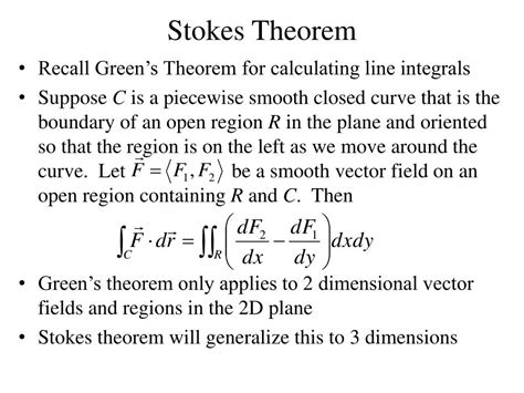 Ppt Stokes Theorem Powerpoint Presentation Free Download Id 2484027
