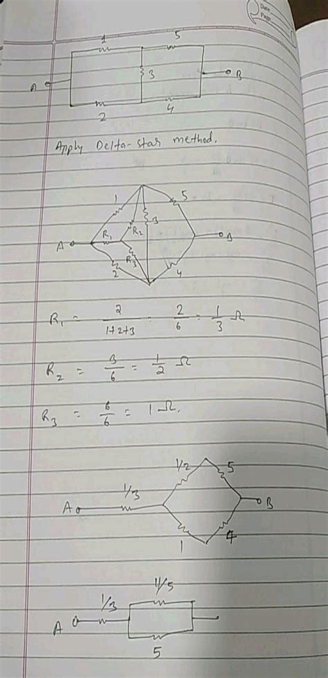 A Network Is Shown In The Figure Calculate Net Resistance Between Terminals A And B In Ohms