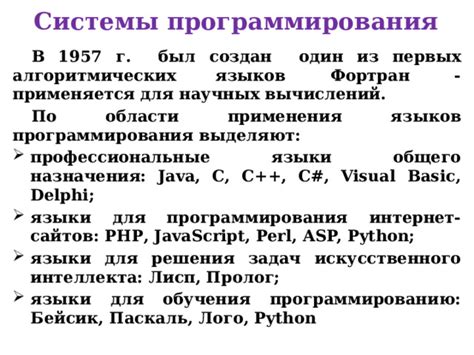 Система программирования Информатика Презентации