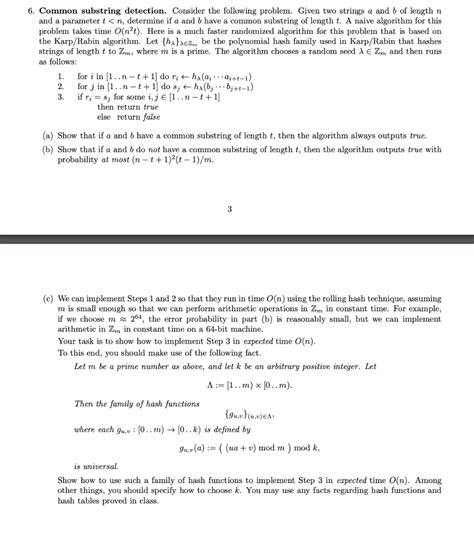 6 Common Substring Detection Consider The Following