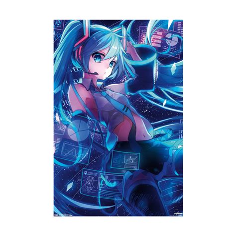 Trends International Hatsune Miku Screens Wall Poster