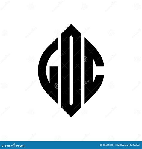 Loc Circle Letter Logo Design With Circle And Ellipse Shape Loc Ellipse Letters With