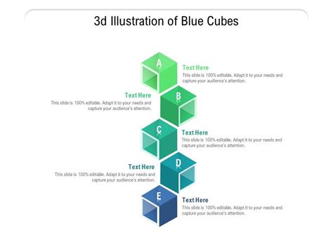 D Illustration Of Blue Cubes Ppt PowerPoint Presentation Icon Slides PDF
