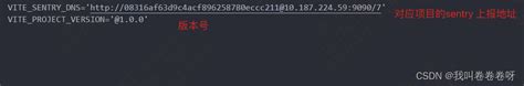 Vitevue3sentry 前端监控 集成sentry Vue3 Csdn博客