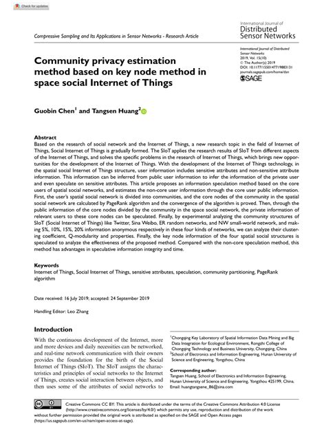 Pdf Community Privacy Estimation Method Based On Key Node Method In