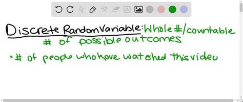 SOLVED Give Three Examples Of A Discrete Random Variable