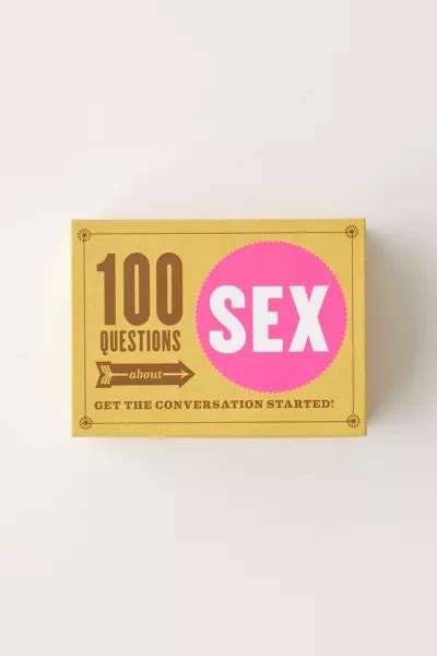 100 Questions About Sex Card Set Urban Outfitters