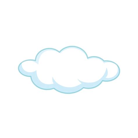 Premium Vector Cloud Shape Vector Art Icons On White Background