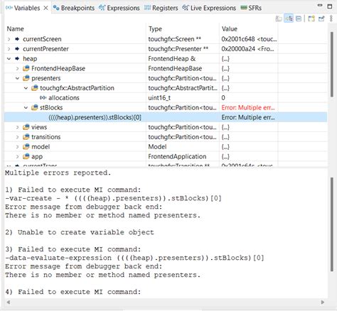 Heap Screen Storage Issue Stmicroelectronics Community
