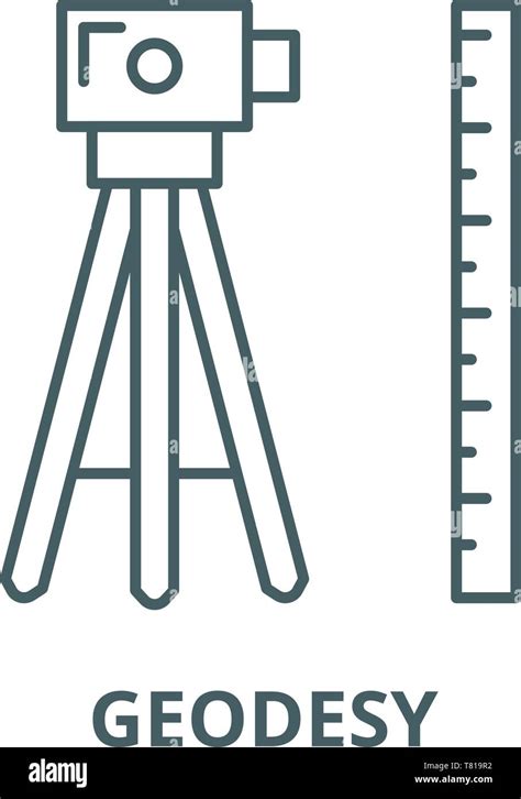 Geodesy Vector Line Icon Linear Concept Outline Sign Symbol Stock Vector Image And Art Alamy