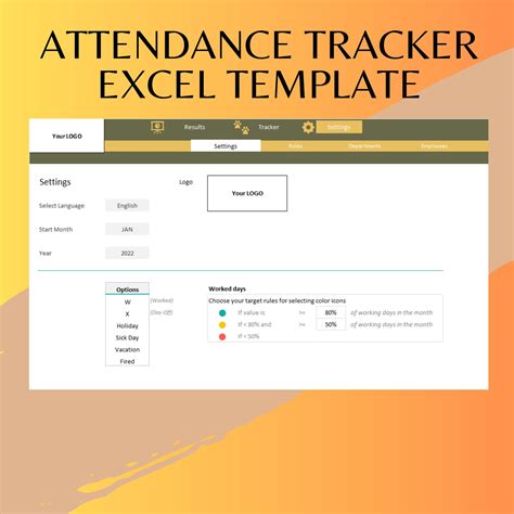 Attendance Tracker Excel Template Employee Tracker Template Attendance Dashboard Excel