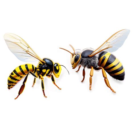Download Wasp Vs Bee Comparison Png 05242024