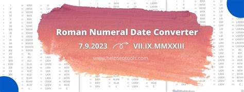 Roman Numeral Tattoo Date Generator Online Free Tool Helpseotoolscom