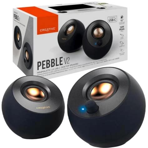 Creative Pebble V2 Minimalistic 20 Usb C Powered 35 Mm Aux