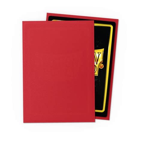 Dragon Shield 60 Protège Cartes Sleeves Mini Matte Ruby